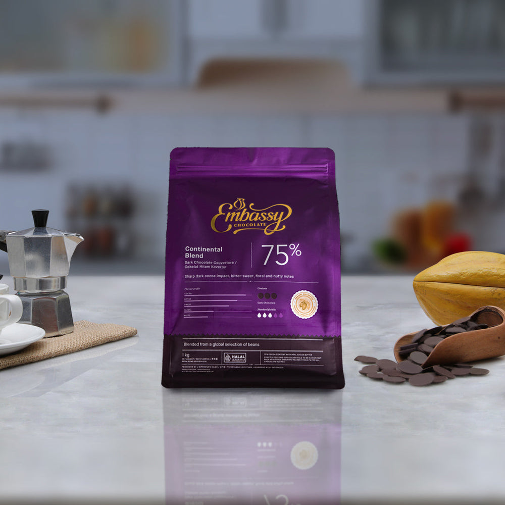 Jual Embassy Continental Blend Cokelat Hitam Kovertur