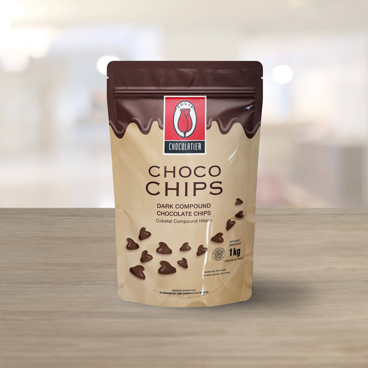 Tulip Chocolatier Cokelat Compoun Hitam Choco Chunks – KioskCokelat